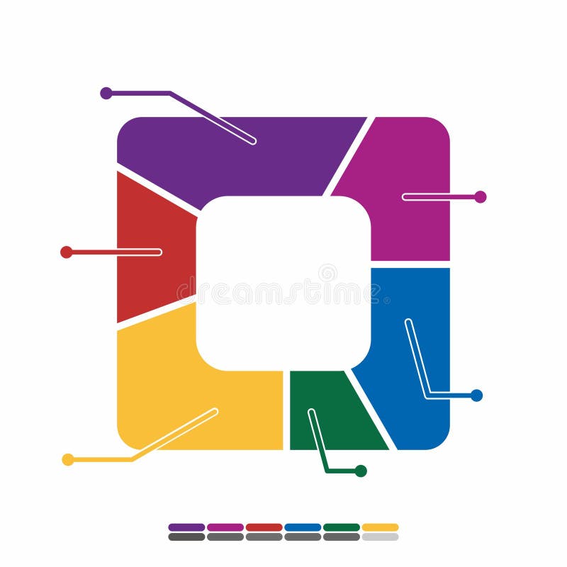 Info Graphic Flat Design Full Color, Graph Math Design Stock ...