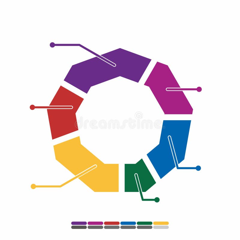Info Graphic Flat Design Full Color, Graph Math Design Stock ...