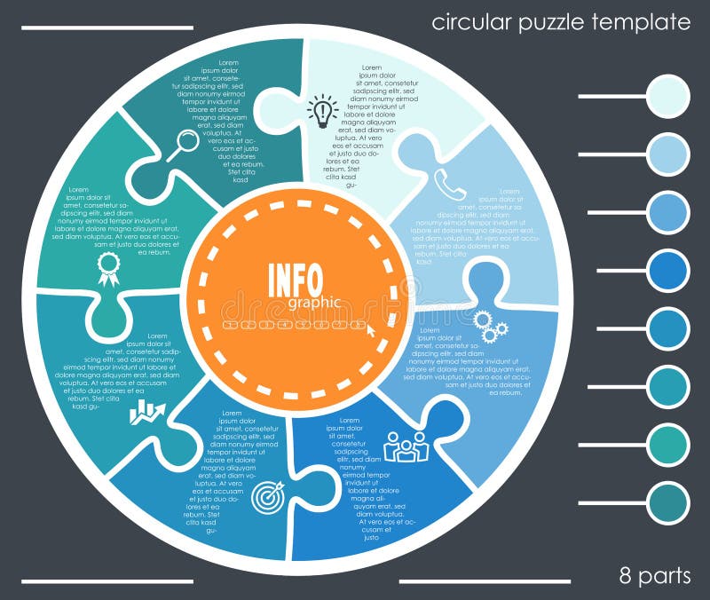 Info Graphic Process Graphic Template Stock Vector - Illustration of ...