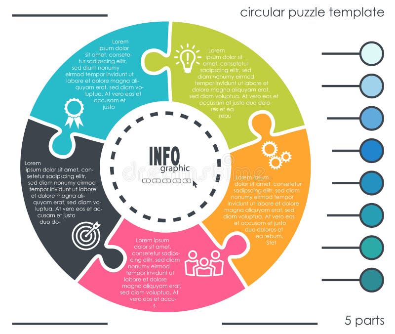 Info Graphic Process Graphic Template Stock Vector - Illustration of ...