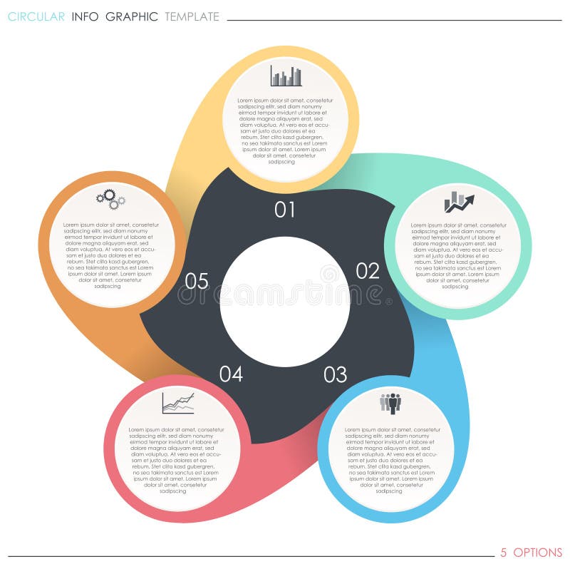 Info Graphic Process Graphic Template Stock Vector - Illustration of ...