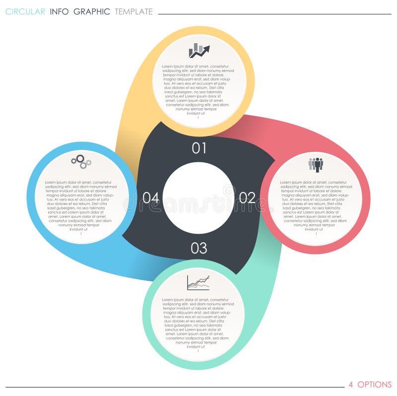 Info Graphic Process Graphic Template Stock Vector - Illustration of ...