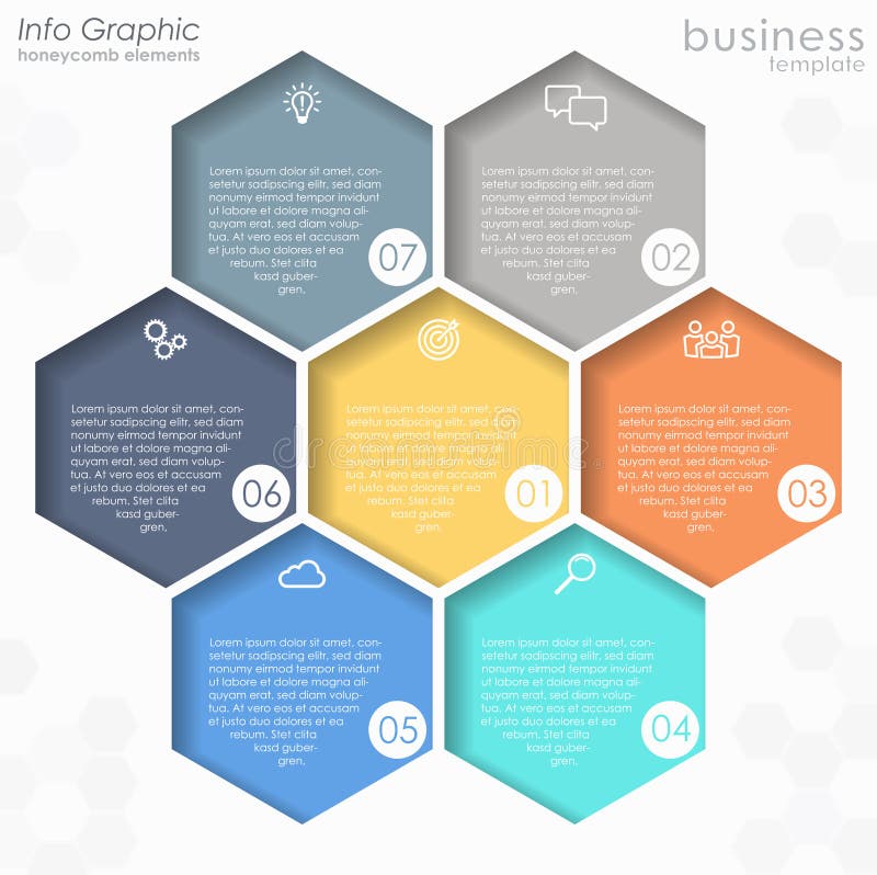 Info Graphic Process Graphic Template Stock Vector - Illustration of ...