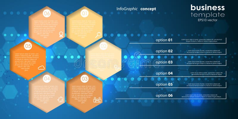 Info Graphic Process Graphic Template Stock Vector - Illustration of ...