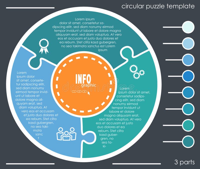 Info Graphic Process Graphic Template Stock Vector - Illustration of ...