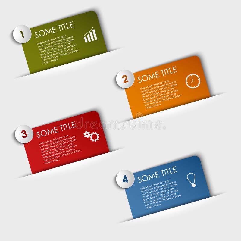 Info Graphic Rectangular Labels in Your Pocket Stock Vector ...