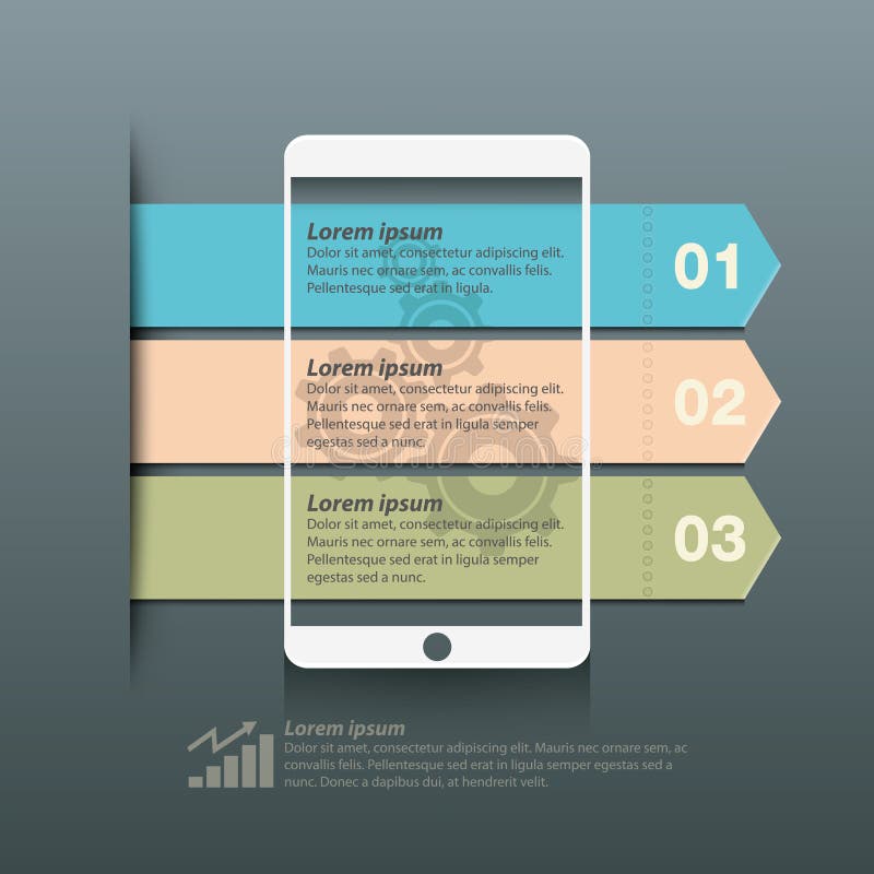 Info Graphic Smart Phone Screen Design Stock Vector - Illustration of ...