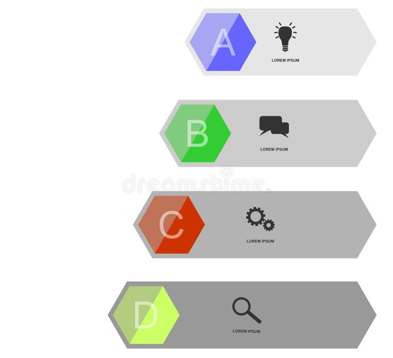 Info graphics banner stock illustration. Illustration of hexagonal ...