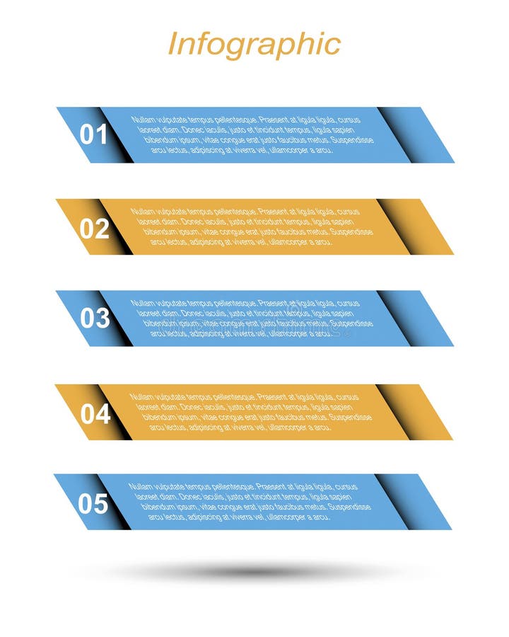 Infographic Design Template with Paper Tags. Stock Vector ...