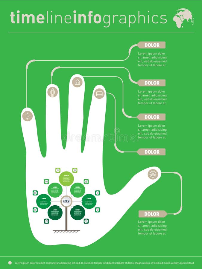 Visual Concept. Infographic of Technology or Education Process with 5 ...