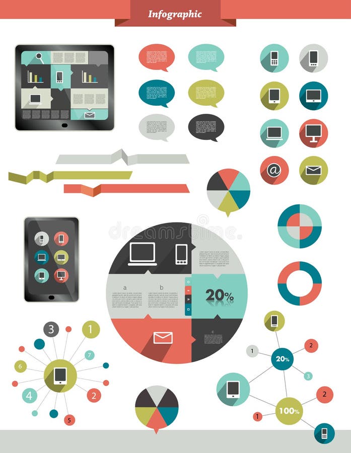 Info Graphics Set Elements. Stock Vector - Illustration of design ...