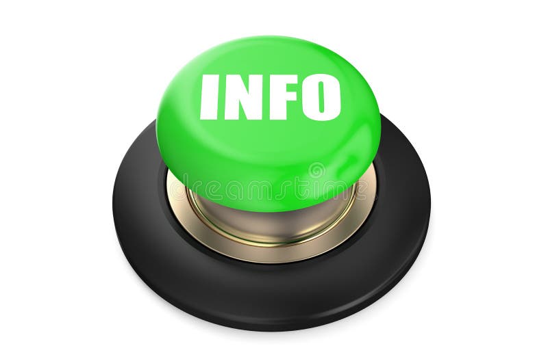Info green push button stock illustration. Illustration of push - 57634301