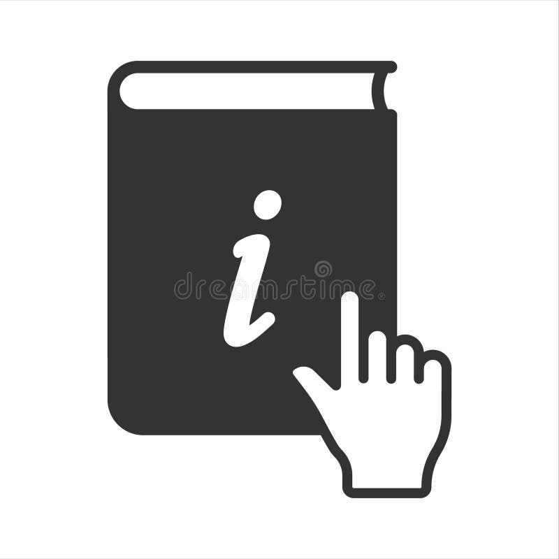 Info or Guide Book Icon. Editable Vector Outline. Stock Vector ...