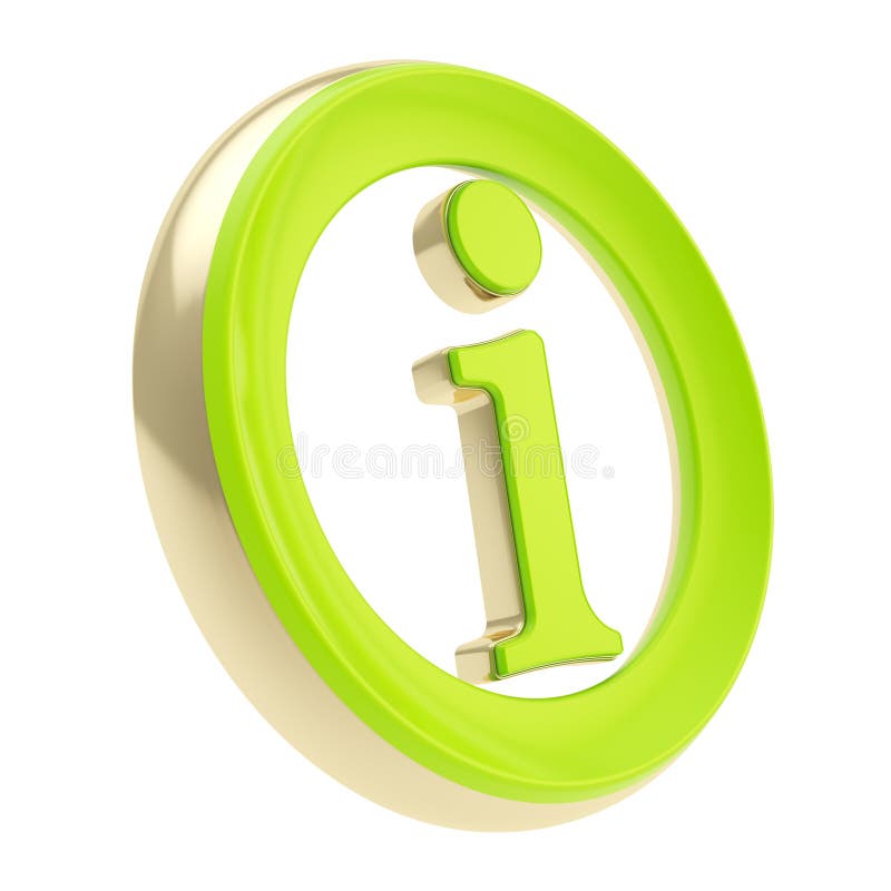 Info I Letter in a Circle As Information Emblem Stock Illustration ...