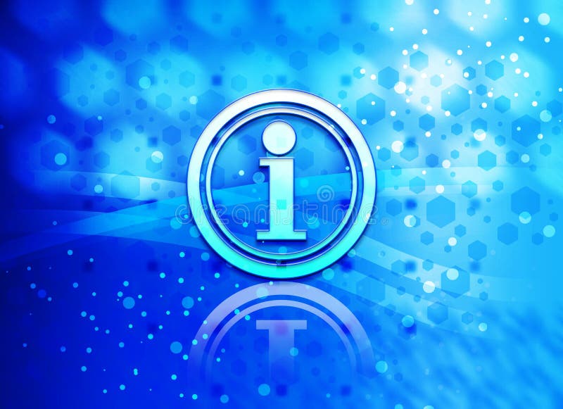 Info Icon Abstract Light Cyan Blue Hexagon Pattern Background Stock ...
