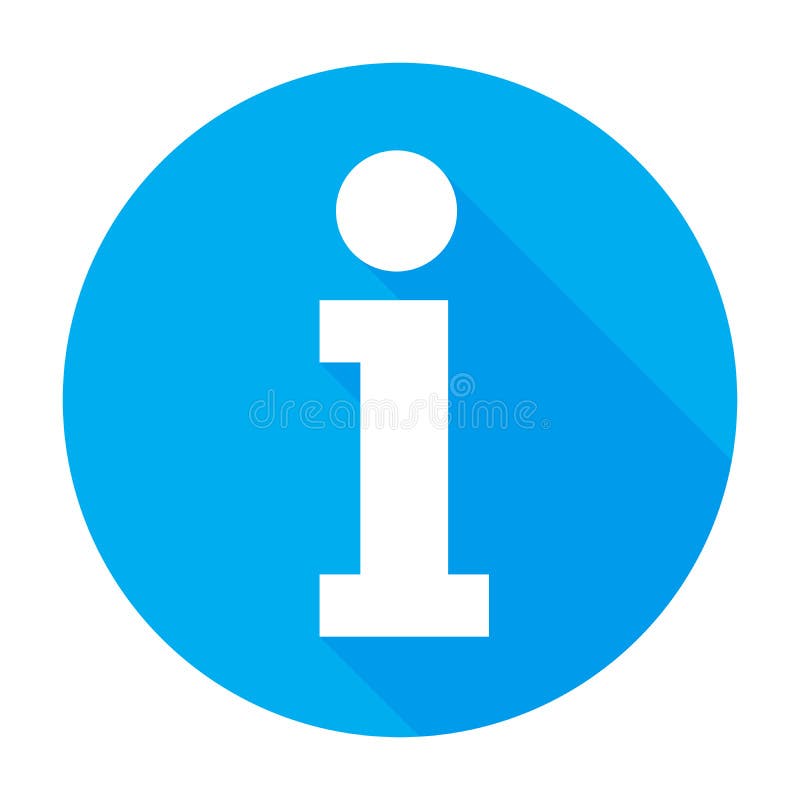 Info Icon Flat Information Button Sign/symbol/sticker Stock Vector ...