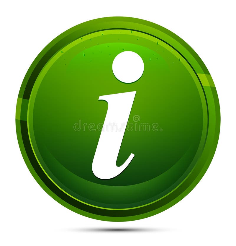 Info green round button stock illustration. Illustration of icon ...