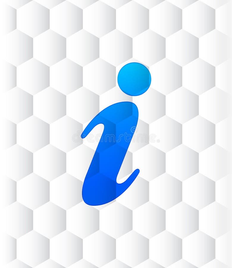 Info Icon Hexagon Seamless Pattern Abstract White Background Stock ...