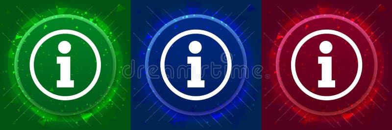 Info Icon Elegant Modern Design Abstract Buttons Set Illustration Stock ...