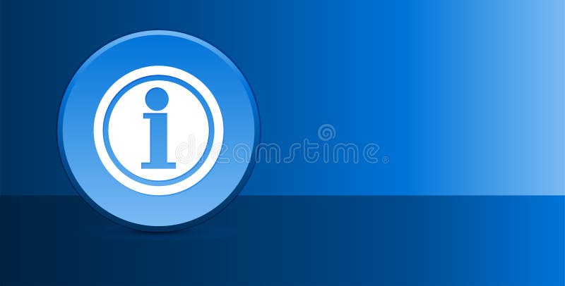 Info Icon Glassy Modern Blue Button Abstract Background Stock ...