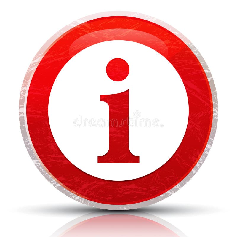 Info Icon Metallic Grunge Abstract Red Round Button Illustration Stock ...
