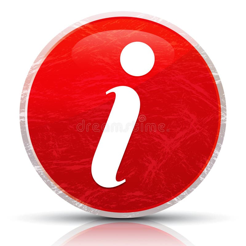 Info Icon Metallic Grunge Abstract Red Round Button Illustration Stock ...