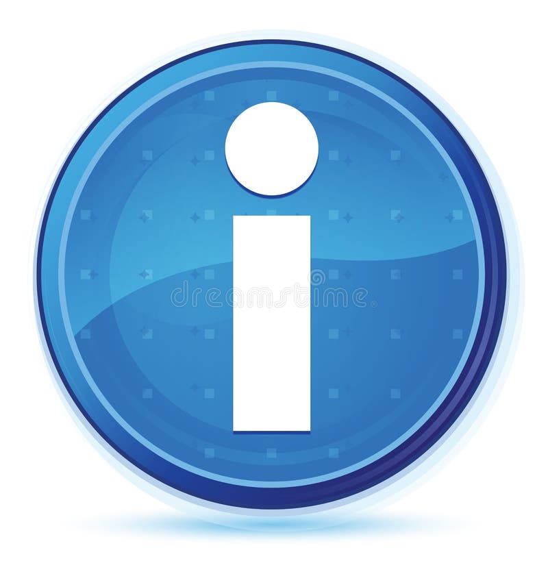 Info Icon Midnight Blue Prime Round Button Stock Vector - Illustration ...