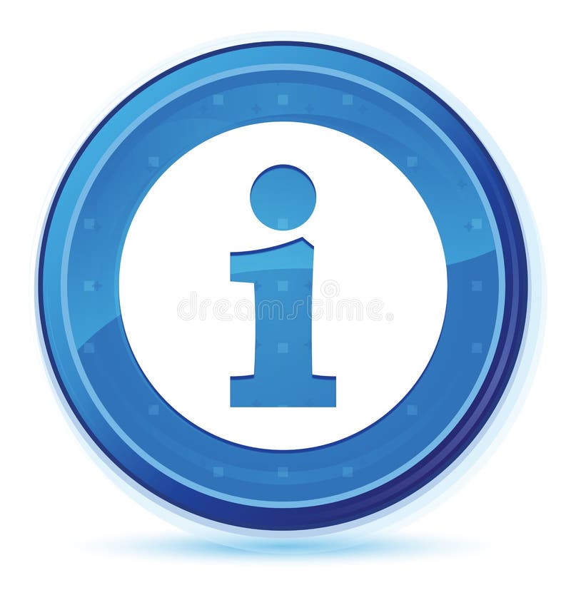Info Icon Midnight Blue Prime Round Button Stock Vector - Illustration ...