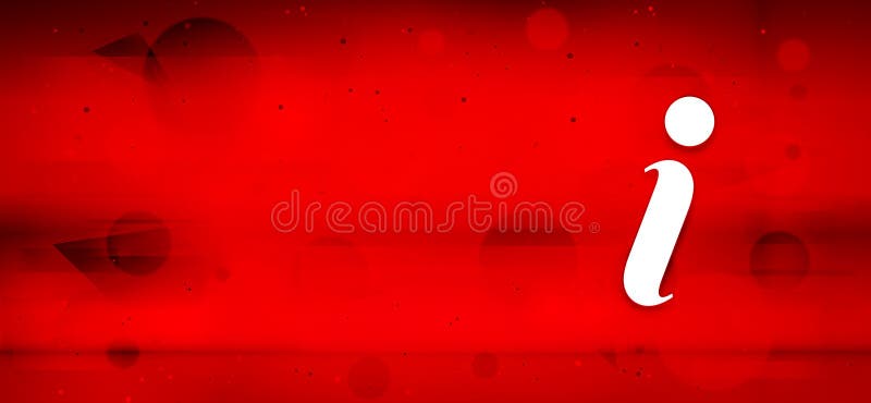 Info Icon Motion Art Abstract Red Banner Illustration Stock ...