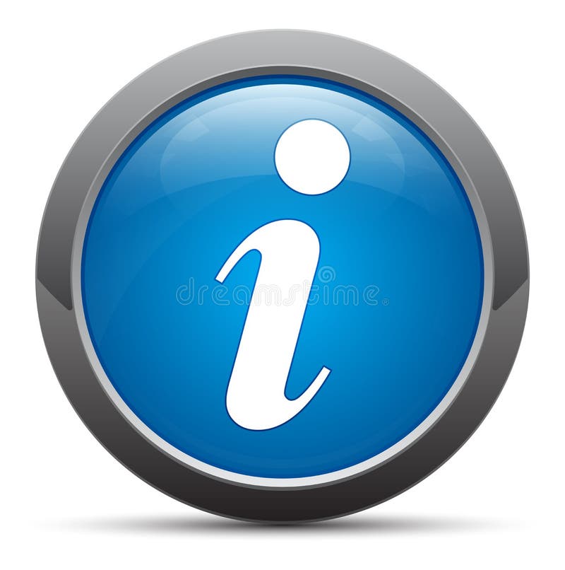 Info Icon Prime Blue Round Button Vector Illustration Design Silver ...