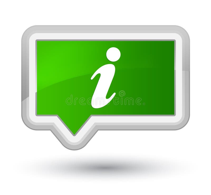 Info green round button stock illustration. Illustration of inform ...