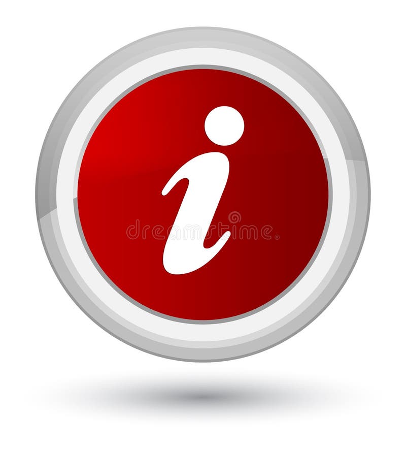 Info Icon Prime Red Round Button Stock Illustrations – 10 Info Icon ...