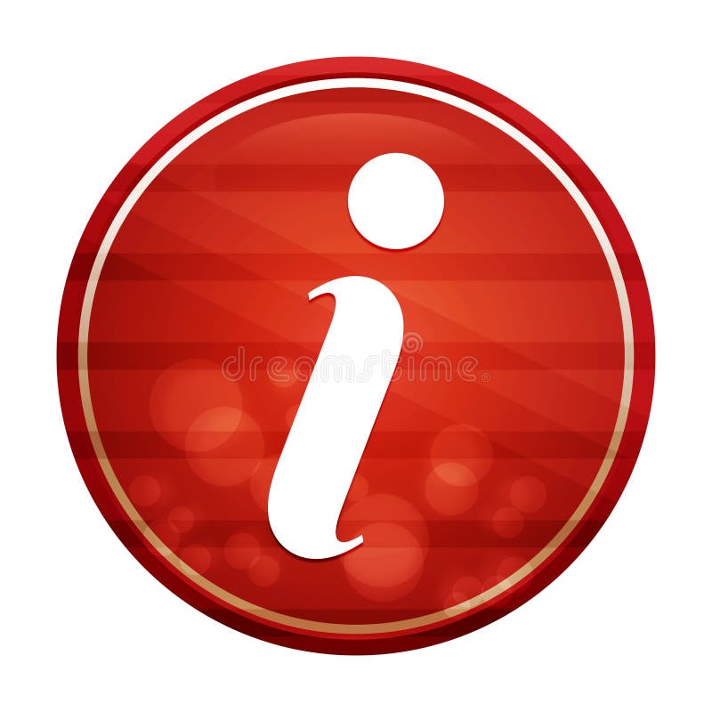 Info round icon in red stock illustration. Illustration of isolated ...