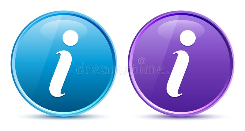 Info Icon Sleek Soft Round Button Set Illustration Stock Vector ...