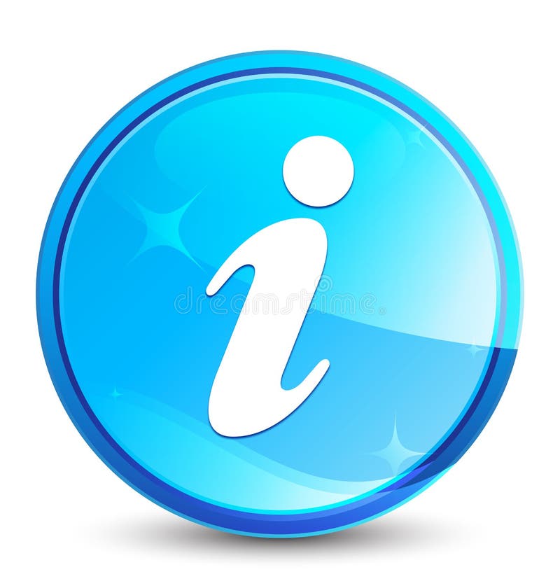 Info Icon Splash Natural Blue Round Button Stock Vector - Illustration ...