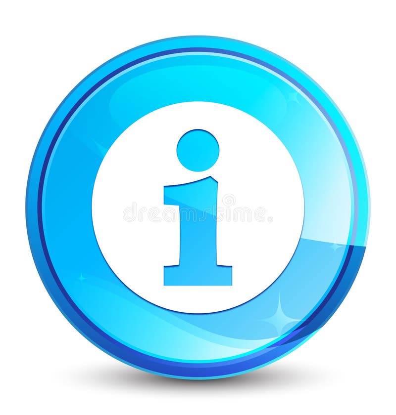 Info Icon Splash Natural Blue Round Button Stock Vector - Illustration ...