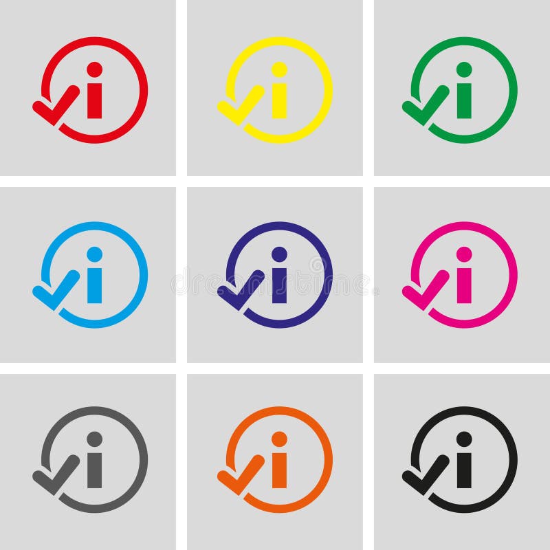 Info Icon Stock Vector Illustration Flat Design Stock Vector ...