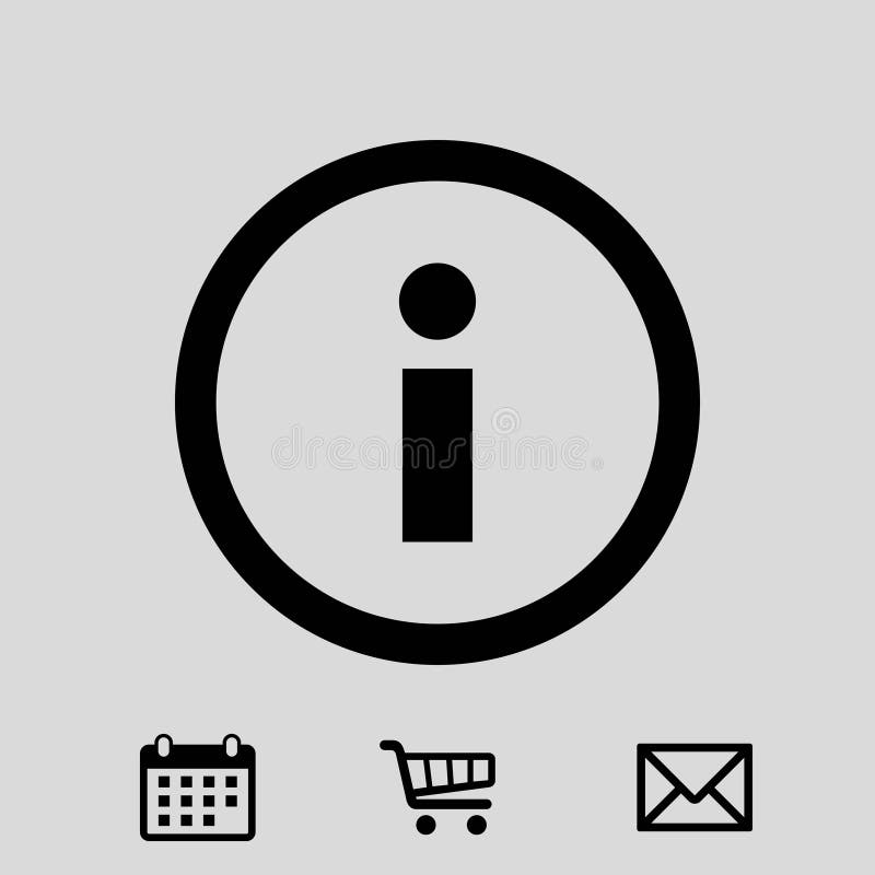 Info Icon Stock Vector Illustration Flat Design Stock Vector ...