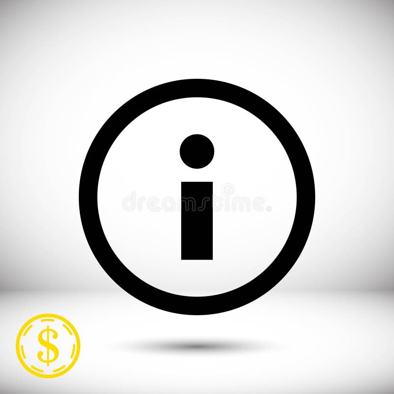 Info Icon Stock Vector Illustration Flat Design Stock Vector ...
