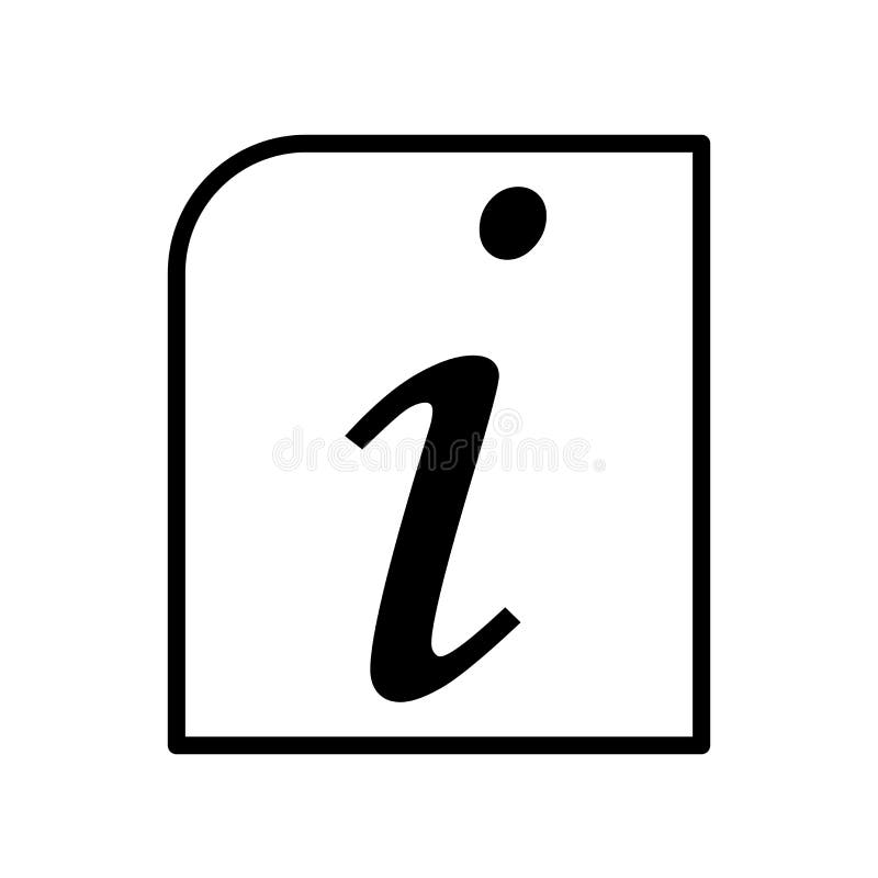 Info Icon Vector Isolated on White Background, Info Sign , Office ...