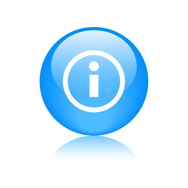 Info icon web button blue stock illustration. Illustration of advice ...
