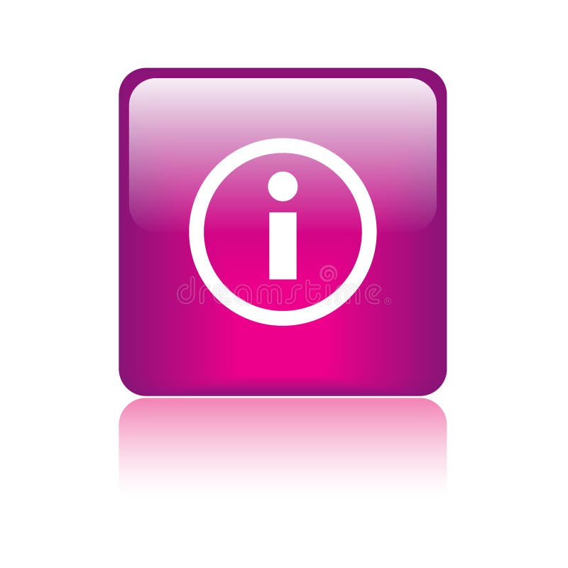 Info icon web button pink stock illustration. Illustration of doubt ...