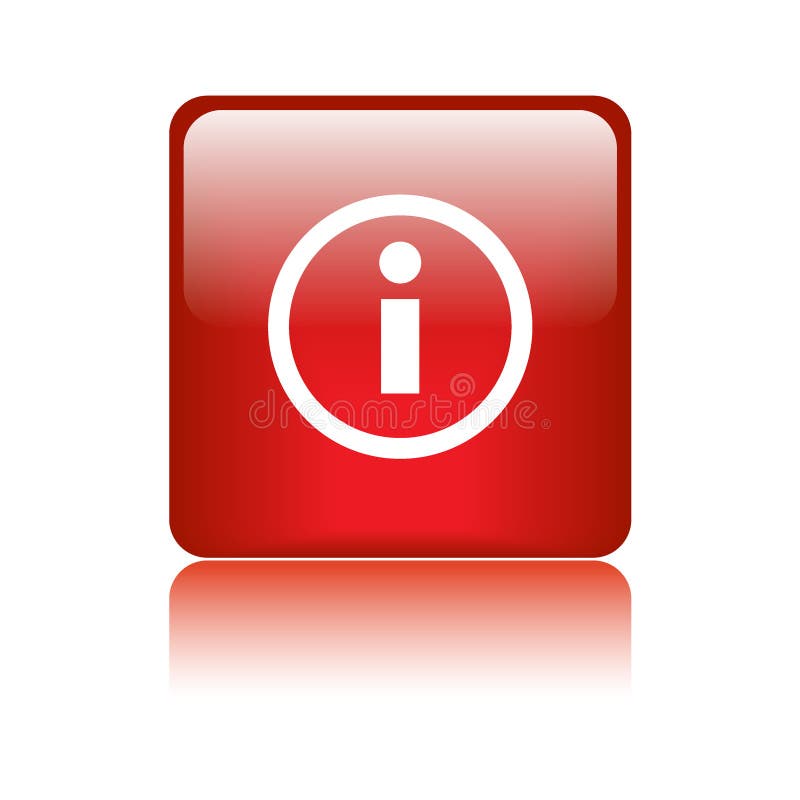 Info icon web button red stock illustration. Illustration of graphic ...