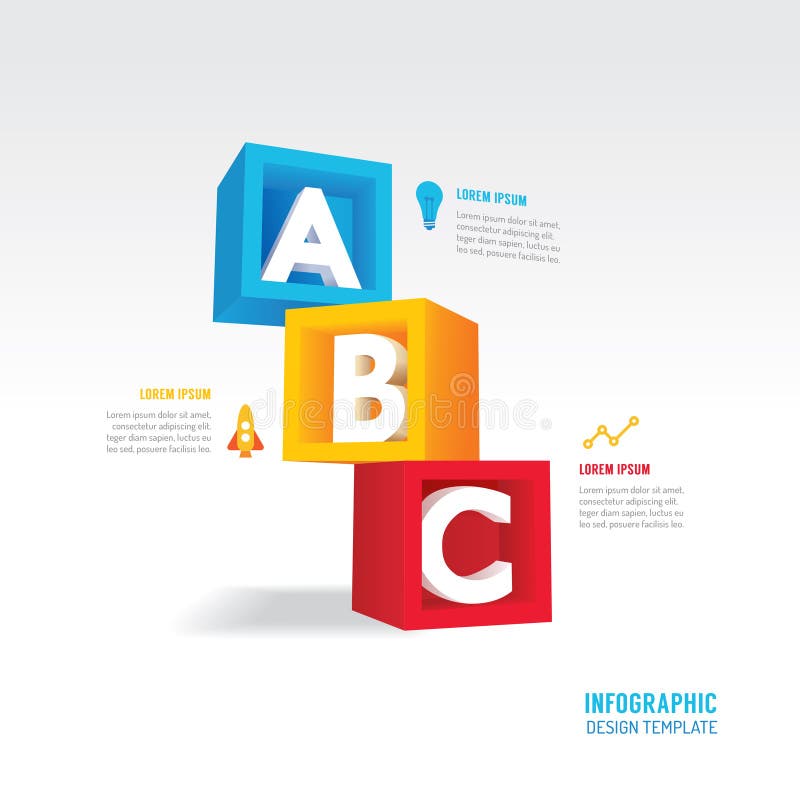 Infographic Education Box Step Concept Design Template. Stock Vector ...