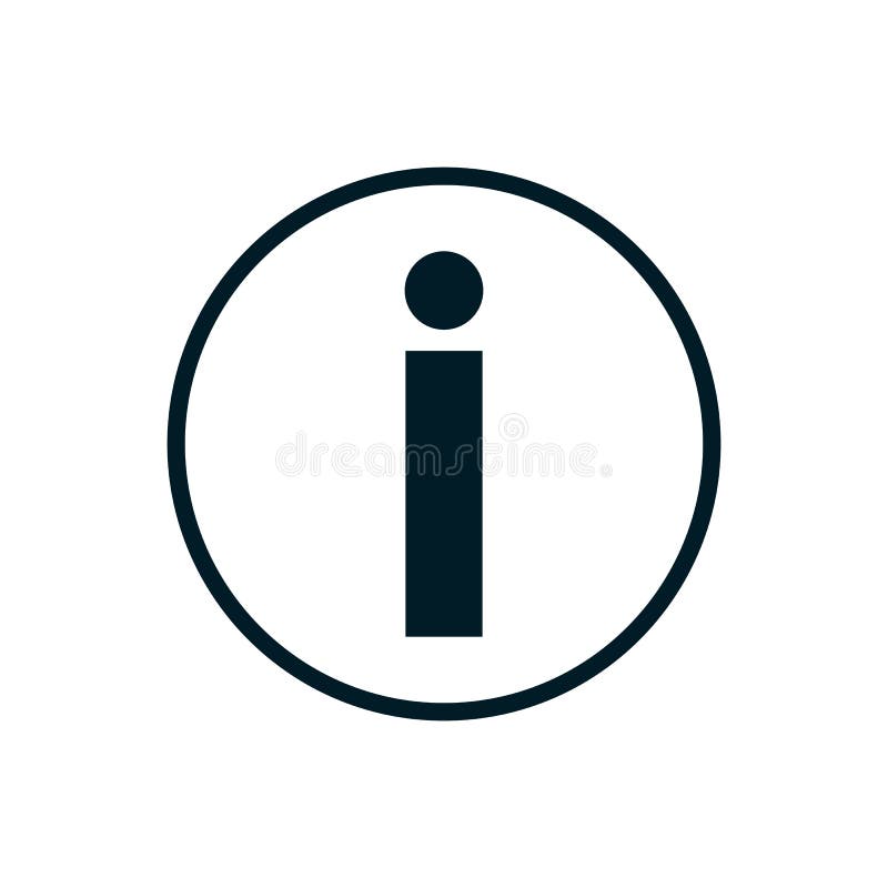 Info and Information - Simple Icon Stock Vector - Illustration of ...