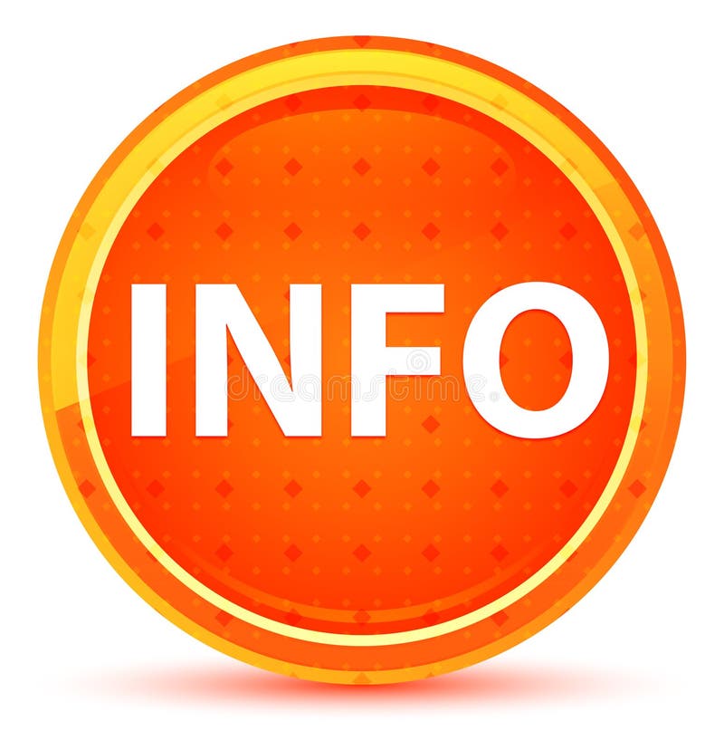 Info Natural Orange Round Button Stock Illustration - Illustration of ...
