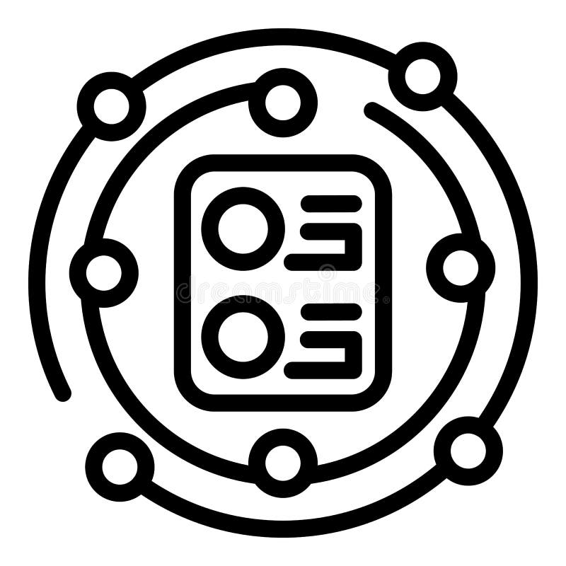 Info Key Point Icon Outline Vector. Main List Stock Vector ...