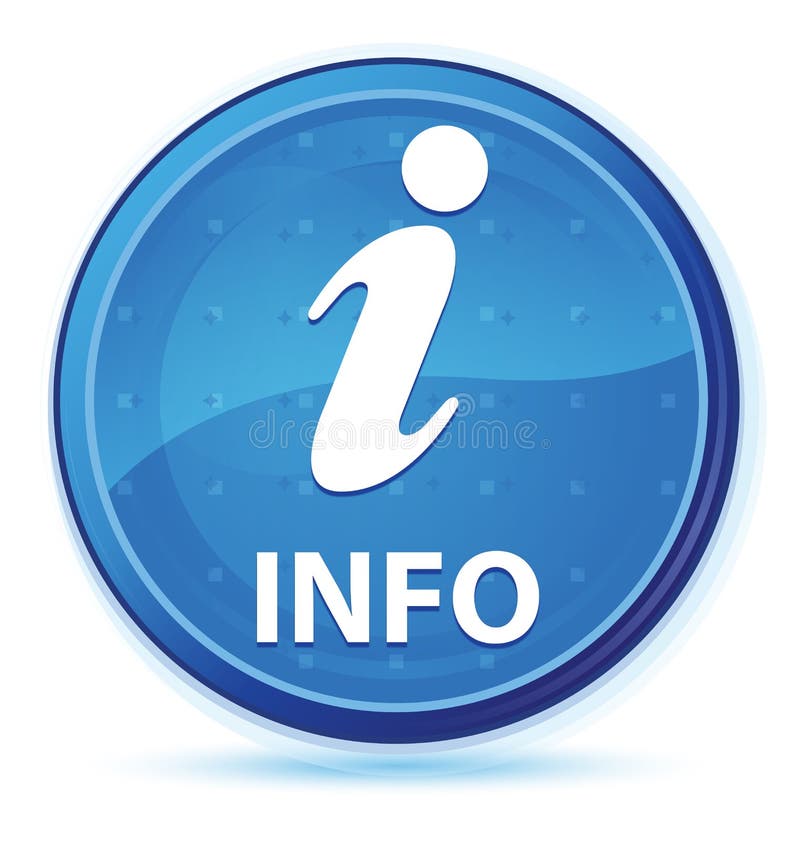 Info Midnight Blue Prime Round Button Stock Vector - Illustration of ...