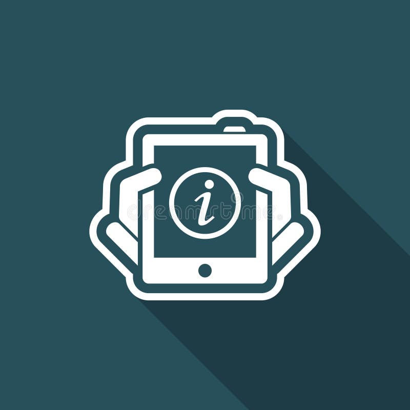 Info mobile device stock vector. Illustration of hand - 118519815