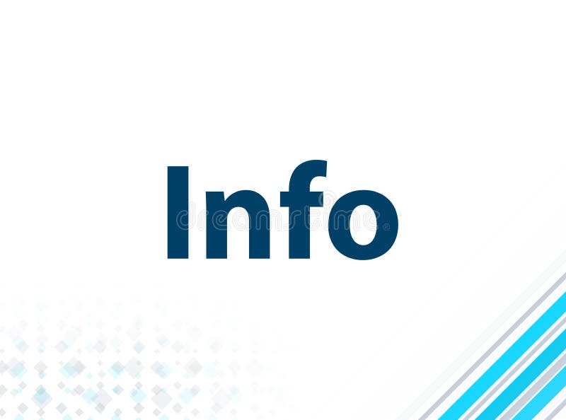 Info Modern Flat Design Blue Abstract Background Stock Illustration ...